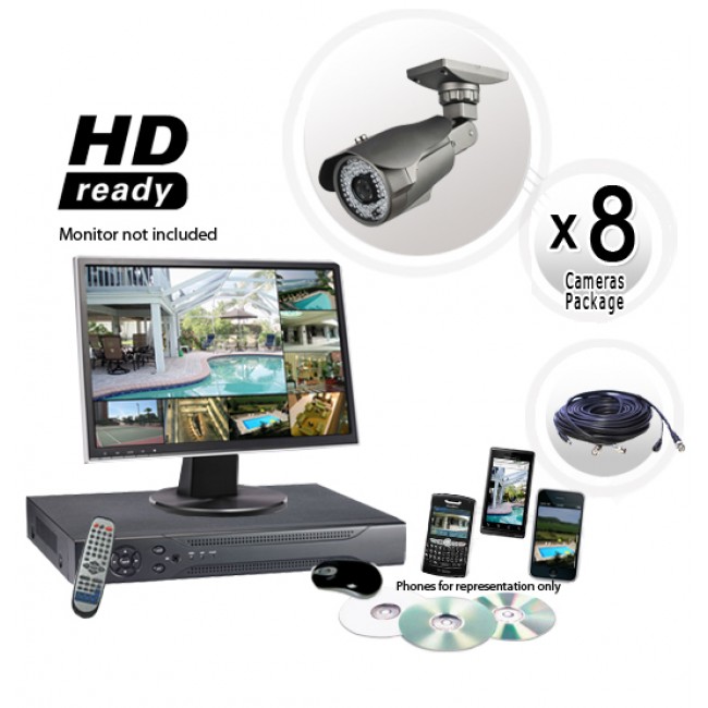 Long Range Night Vision Camera System with 700 TVL SONY Effio-E Cameras