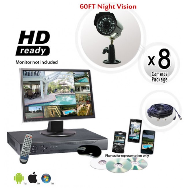 8 CCTV Camera System