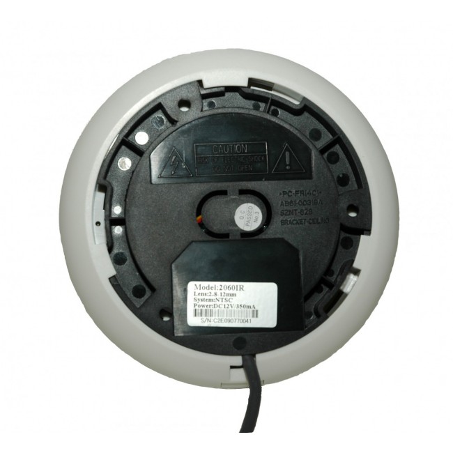 600TVL High Resolution Dome Camera with Varifocal Zoom Lens and IR ...