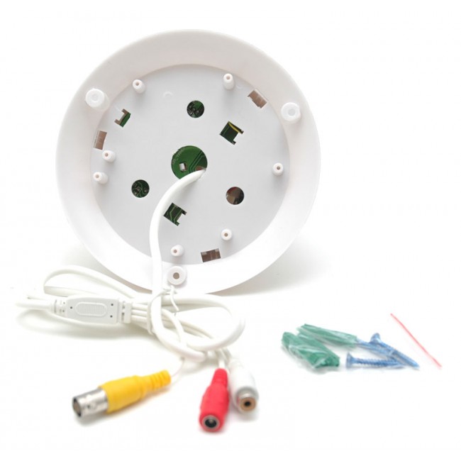 Hidden Smoke Detector Camera with Microphone, 600TVL High Resolution