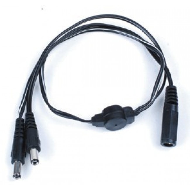 DC Power Splitter - 1 Female to 2 Male