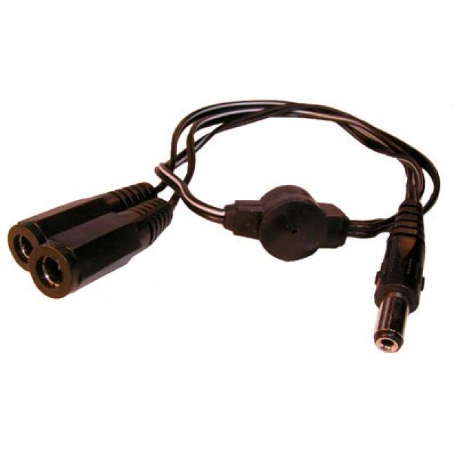 DC Power Splitter - 1 Male to 2 Female