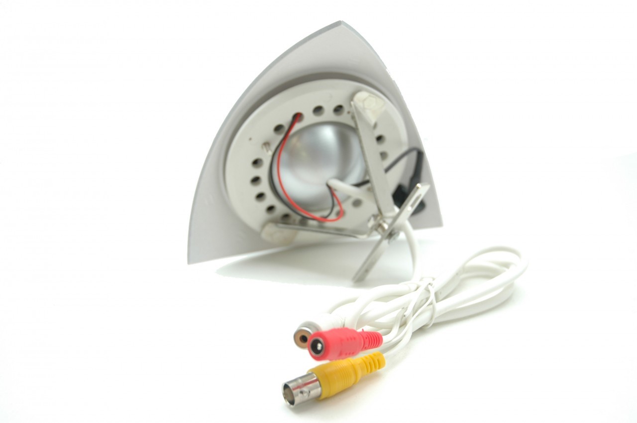 Corner Camera with Microphone, Infrared, Wide Angle Lens